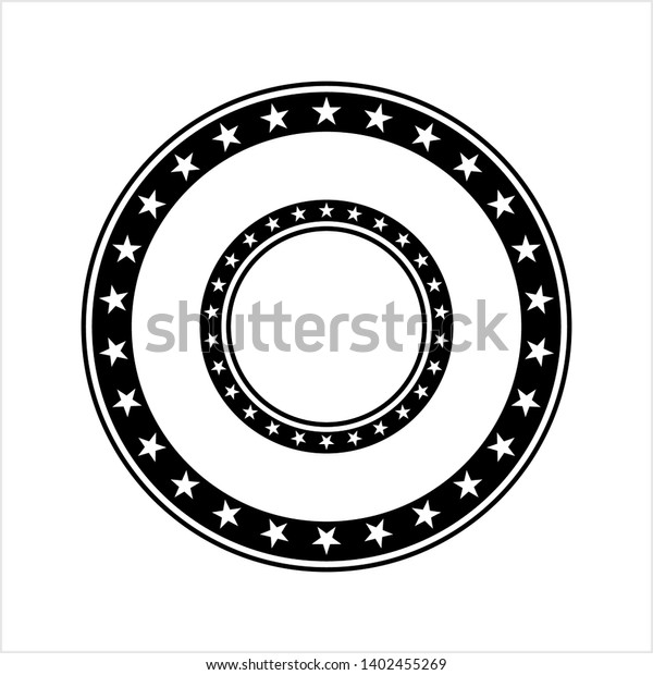 Stars Circle Design Vector Art Illustration Stock Vector (Royalty Free ...