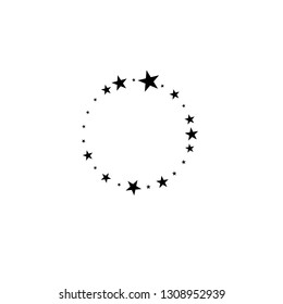 Stars Circle Vector Illustration Flat Icon Stock Vector (Royalty Free ...