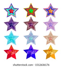 Stars Collection Vector Design Your Projects Stock Vector (Royalty Free ...