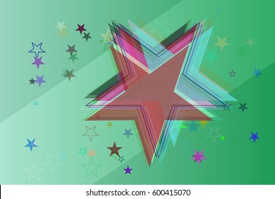 Stars Design Background Stock Vector (Royalty Free) 600415070 ...