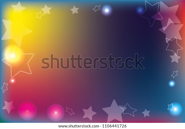 Stars Design Template Vector Colorful Background Stock Vector (Royalty ...