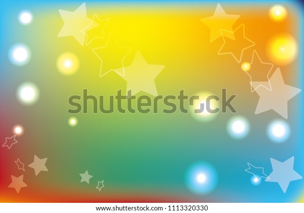 Stars Design Template Vector Colorful Background Stock Vector (Royalty ...
