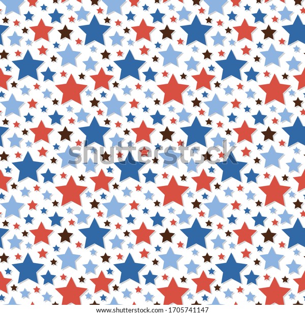 Stars Different Colors Sizes On White Stock Vector (Royalty Free ...