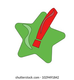 Stars Exclamation Stock Vector (Royalty Free) 1029491842 | Shutterstock