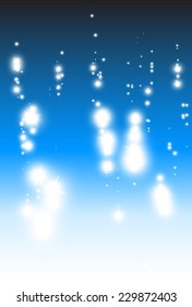 Stars Falling Background Vector Blue Template: เวกเตอร์สต็อก (ปลอดค่า ...