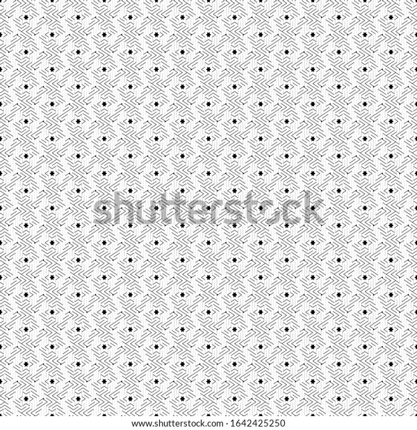 Stars Figures Ornament Grid Wallpaper Ethnic Stock Vector (Royalty Free ...