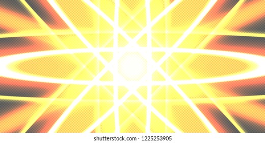 Stars Made Oval Light Effects Glow Stock Vector (Royalty Free ...