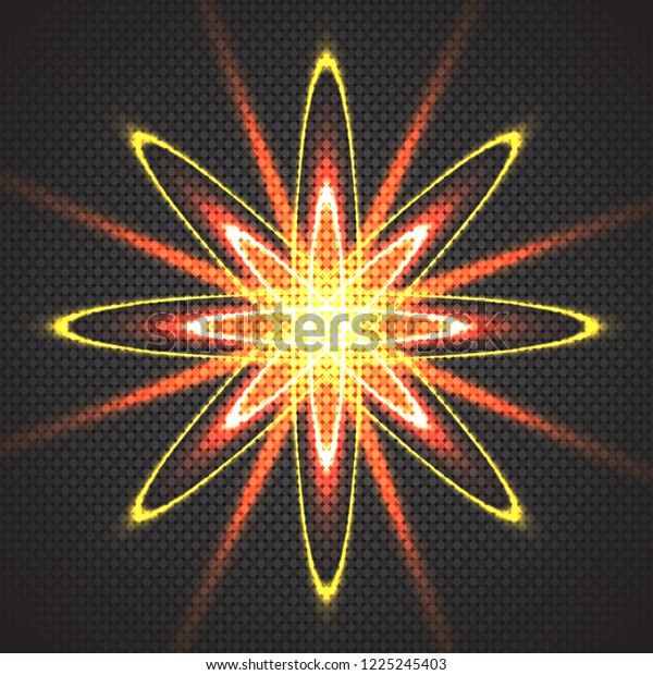 Stars Made Oval Light Effects Glow Stock Vector (Royalty Free ...