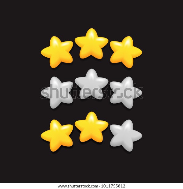 Stars Mobile Game Assets Stock Vector (Royalty Free) 1011755812 ...
