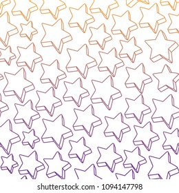 Curved Star Silhouette Collection Vector Version Stock Vector (Royalty ...