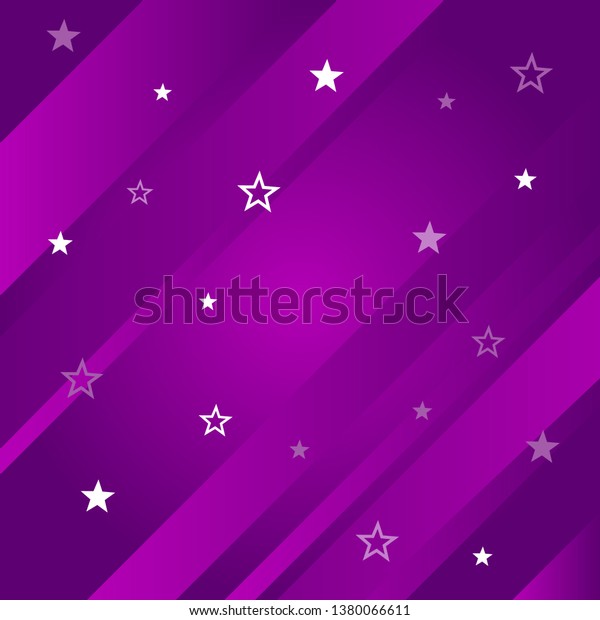 Stars Pattern Design On Purple Colored Stock Vector (Royalty Free ...