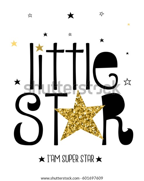 Stars Print Design Slogan Vector Illustration Stock Vector (Royalty ...
