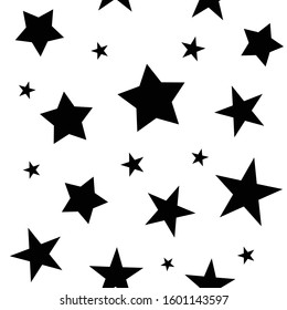 Stars Seamless Pattern Star Texture Background Stock Vector (Royalty ...