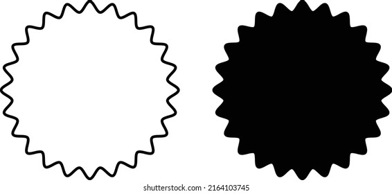 Stars Shape Label Isolated Vector File Stock Vector (Royalty Free ...