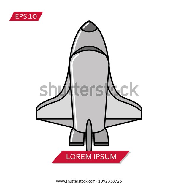 Starship Vector Icon Symbol Stock Vector (Royalty Free) 1092338726 ...