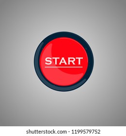 Start Button Vector Illustration Stock Vector (Royalty Free) 658353226