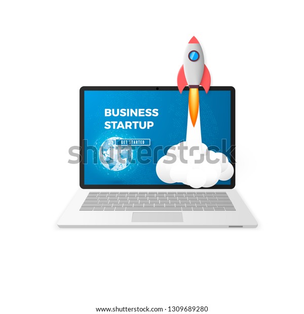 Start Concept Rocker Launch Vector Illustration Stock Vector (Royalty ...
