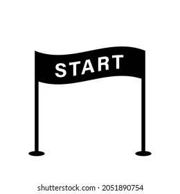 Start Icon Start Symbol Flat Vector Stock Vector (Royalty Free ...