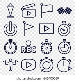Start Icons Set Set 16 Start: vetor stock (livre de direitos) 621223178 ...