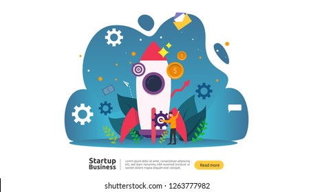 Start Idea Concept Project Business Rocket Stock Vector (Royalty Free ...