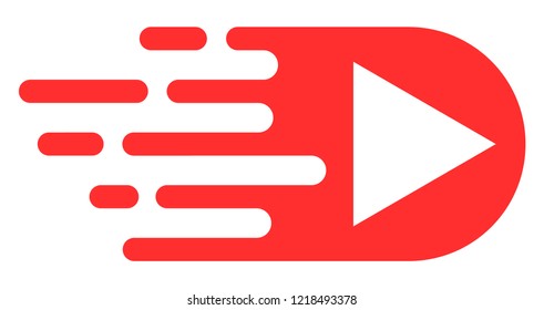 Start Playing Icon Fast Speed Effect Stock Vector (Royalty Free) 1218493378