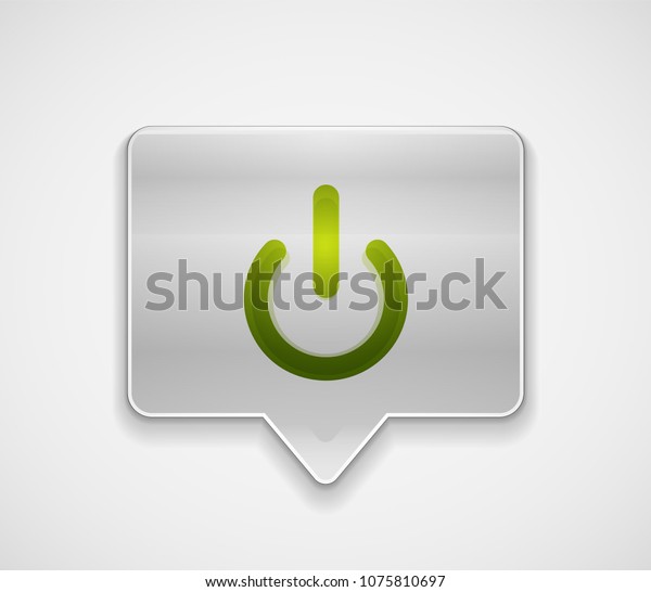 Start Power Button Ui Icon Design Stock Vector (Royalty Free ...