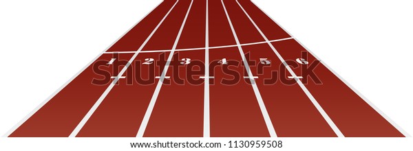 Start Running Race Track Graphic Vector Stock Vector (Royalty Free ...