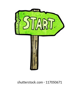 Startzeichen-Cartoon: Stock-Vektorgrafik (Lizenzfrei) 79833007 ...