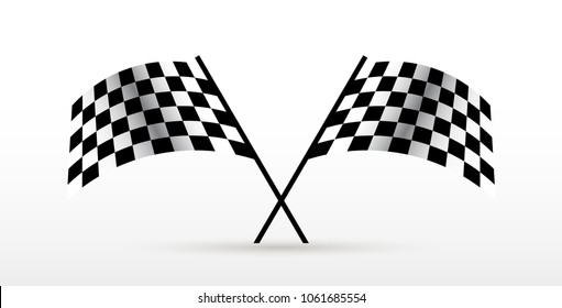 Starting Finishing Flags Auto Moto Racing: vector de stock (libre de ... Starting Finishing Flags Auto Moto Racing: vector de stock (libre de ...