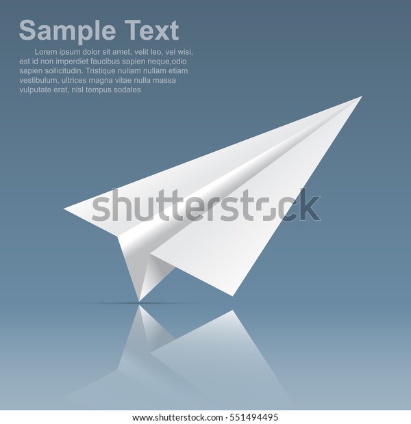 Startup Business Concept Paper Plane Soar Stock Vector (Royalty Free ...