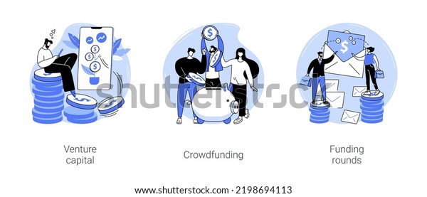 Startup Funding Isolated Cartoon Vector Illustrations Stock Vector ...