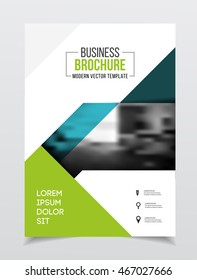 Startup Presentation Layout Business Flyer Annual Stock Vector (Royalty ...