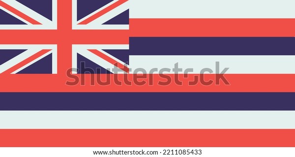 State Flag Hawaii Vector Illustration Stock Vector (Royalty Free ...