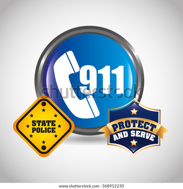 State Police Design Stock Vector (Royalty Free) 368952230 | Shutterstock