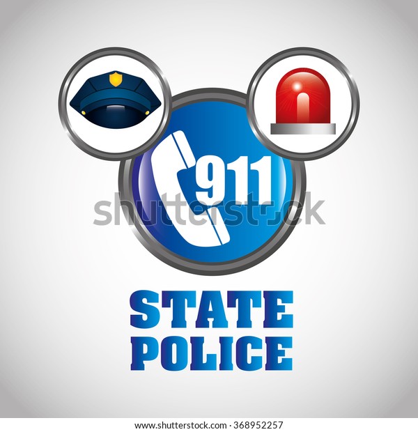 State Police Design Stock Vector (Royalty Free) 368952257 | Shutterstock