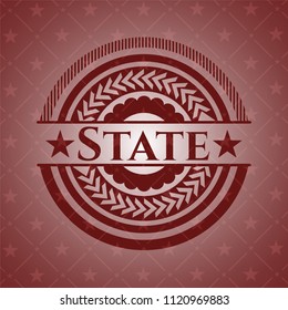 Family Badge Red Background Stock Vector (Royalty Free) 1143983909