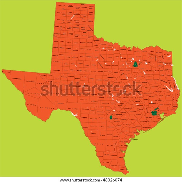 State Texas Political Map Vector: Vector có sẵn (miễn phí bản quyền ...