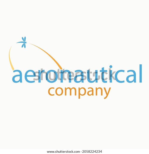 Static Motion Style Aeronautical Logo Design Stock Vector (Royalty Free ...