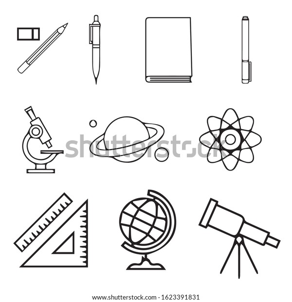 Stationary Science Resource Vector Icon Stock Vector (Royalty Free ...
