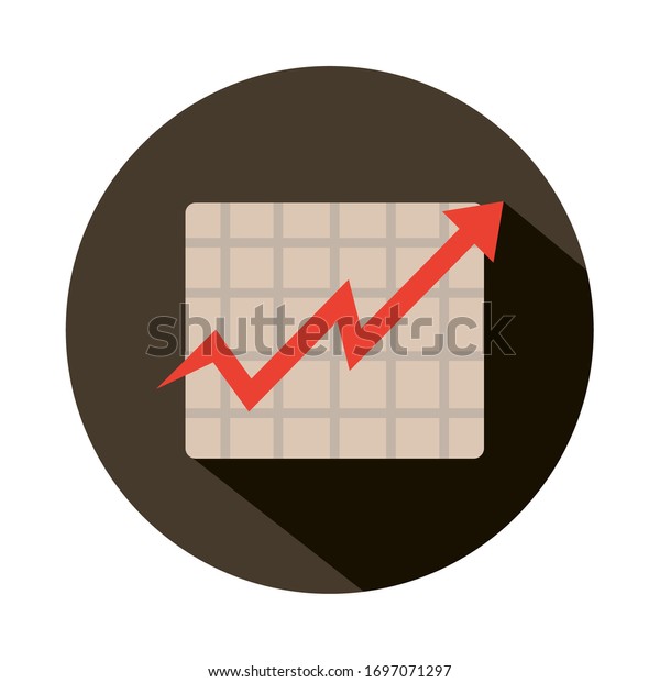 Statistics Chart Arrow Going Rising Food Stock Vector (Royalty Free ...