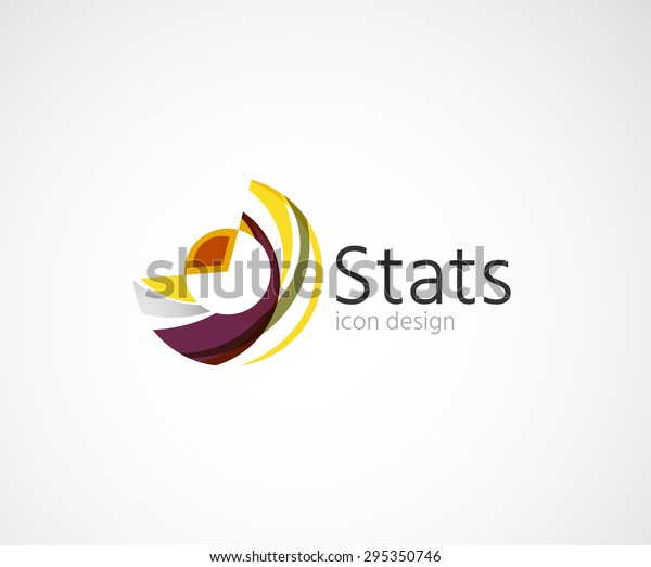 Statistics Company Logo Design Vector Illustration Stock Vector ...