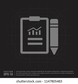 Statistics Icon Black Creative Background Free Stock Vector (Royalty ...