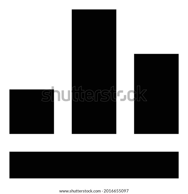Statistics Icon On White Background Stock Vector (Royalty Free ...