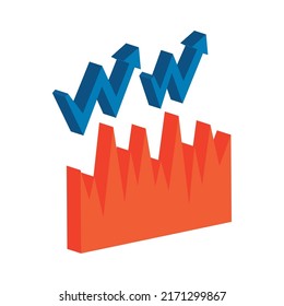Statistics Infographic Arrows Icons Stock Vector (Royalty Free ...