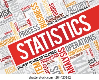 Statistics Word Cloud Business Concept Stock Vector (Royalty Free ...