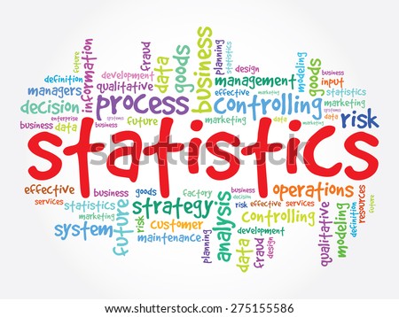 STATISTICS Word Cloud Business Concept arkivert vektor (royalty-fritt ...