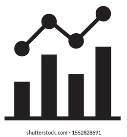 Statistics Icon Isolated Infographic Chart Symbol Stock Vector (Royalty ...
