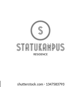 Vektor Stok Statu Kampus Logo (Tanpa Royalti) 1347583793 | Shutterstock