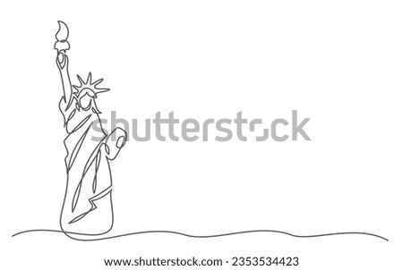 Statue Of Liberty Drawing Outline | Free download on ClipArtMag