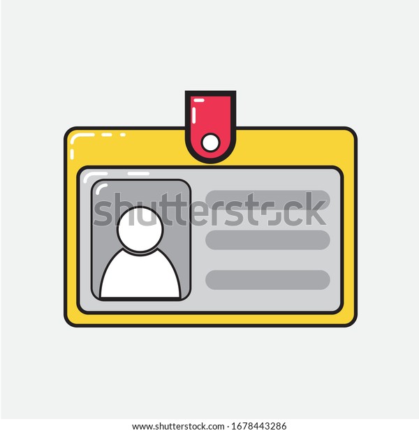 Status Id Card Personal Name Badge Stock Vector (Royalty Free ...